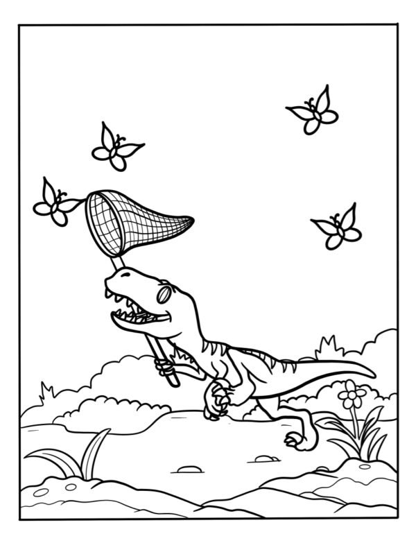 Coloring Sheet Butterfly | Dinosaur Coloring Pages