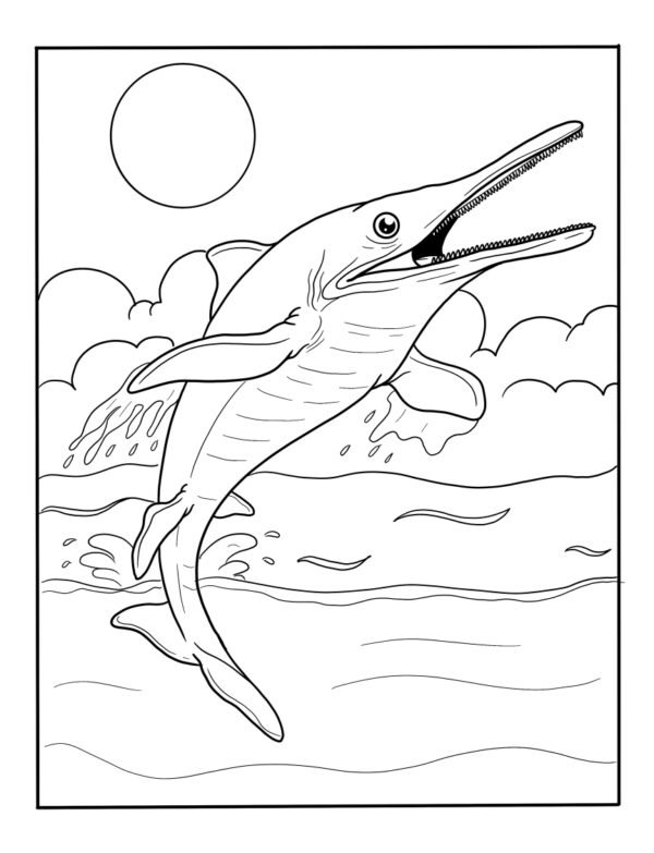 Printable Sea Animals Coloring Pages - Free Dinosaur Pictures To Color