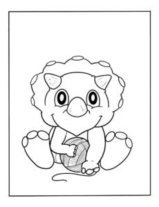 Get dozens of our printable cute dinosaur coloring pages for free