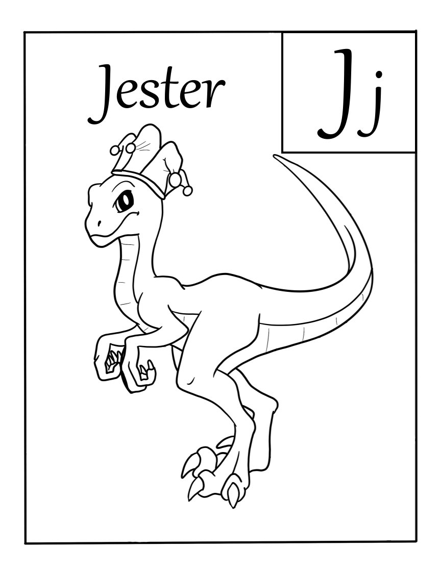 Printable Coloring Page Letter J | Free Digital Download