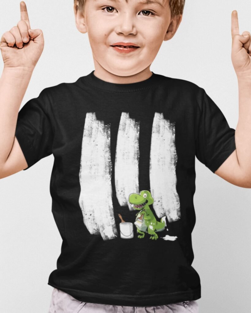 Dinosaur T shirts For Boys, Kids Dinosaur Clothes, Art, Artistic, Funny