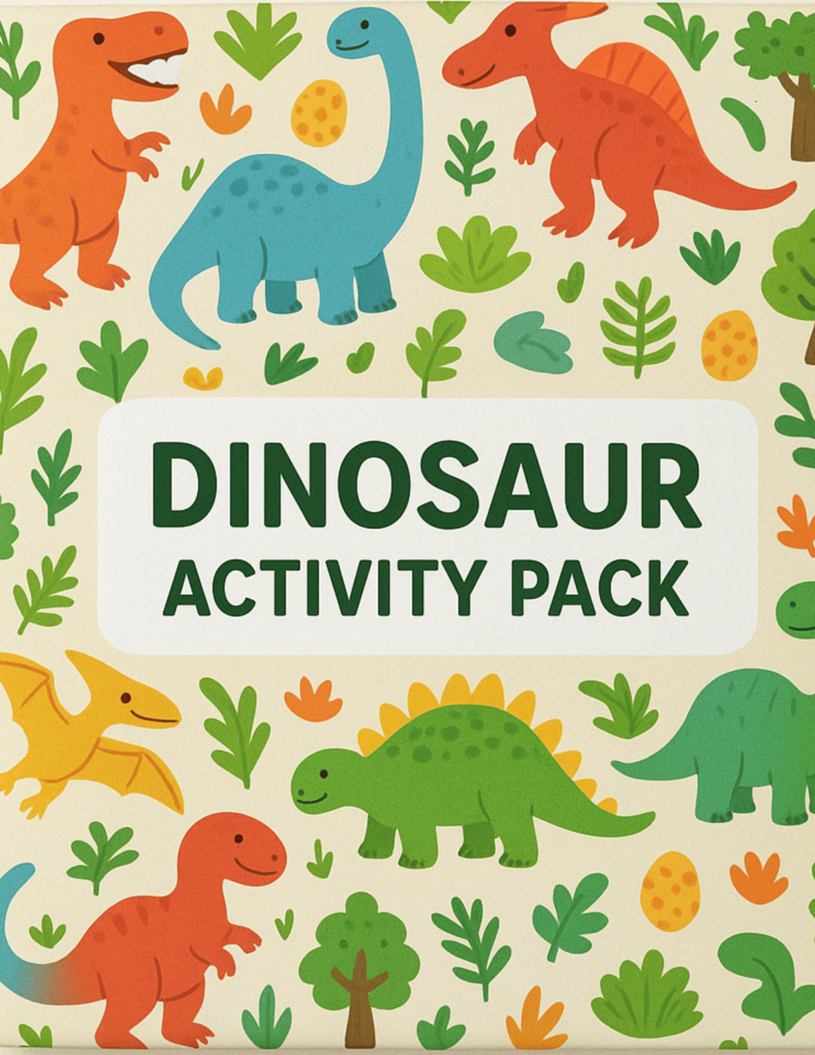 Free Dinosaur Activity Pack for Kids Age 4-9