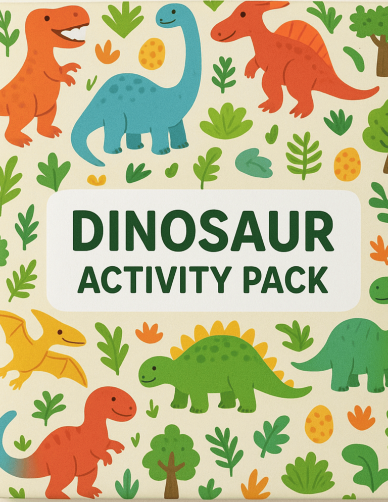 Free Dinosaur Activity Pack – T-Shirts with Dinosaurs